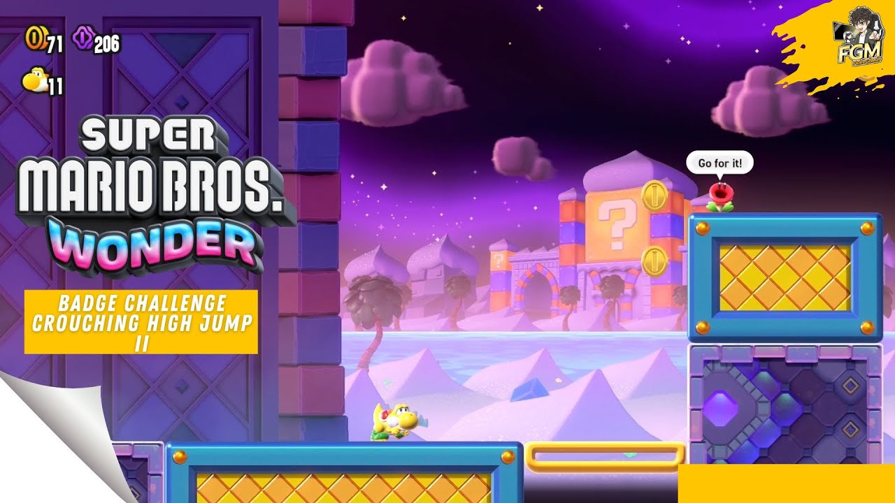 Badge Challenge Crouching High Jump II Game Super Mario Bros Wonder ...