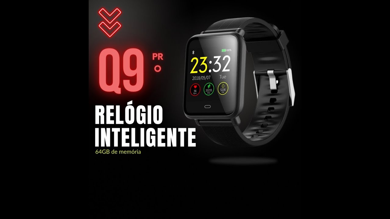 Smartwatch Q9 PRO relógio inteligente - YouTube