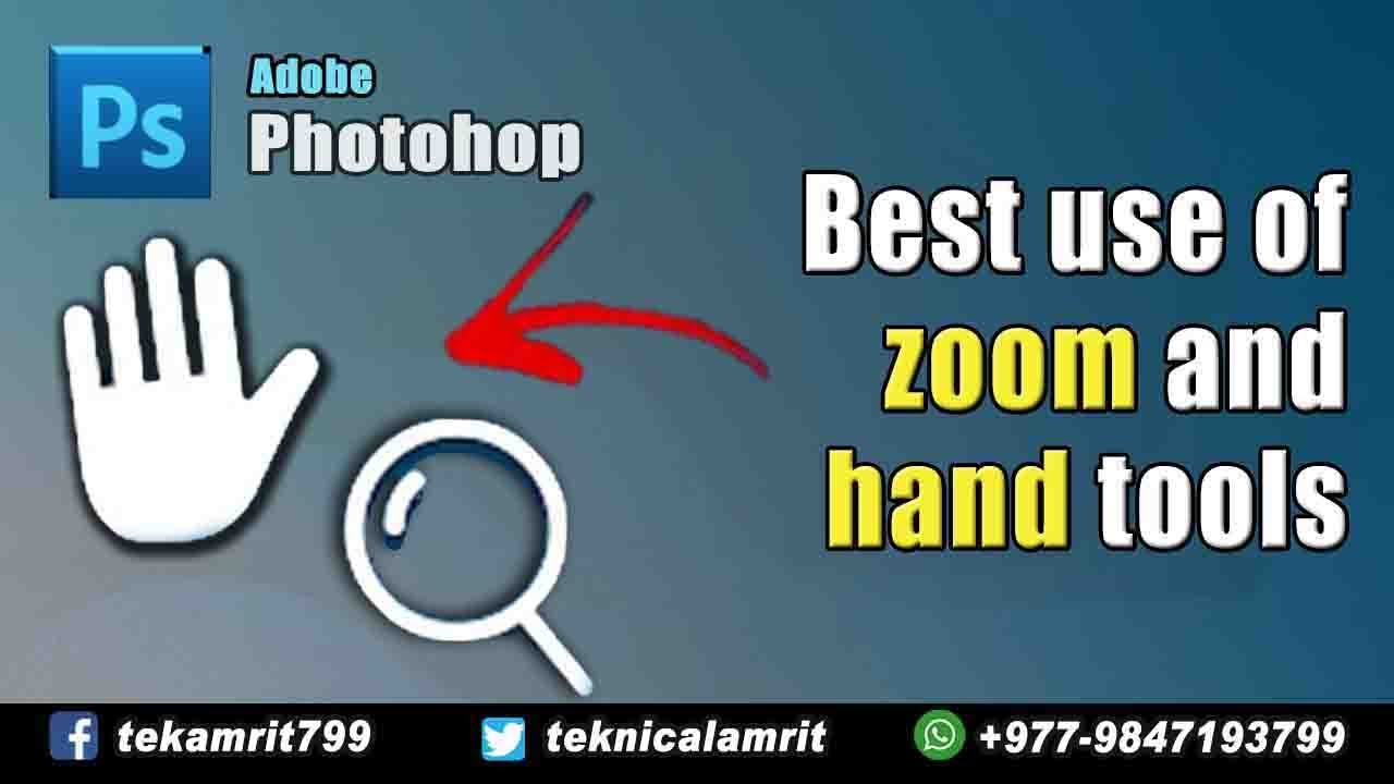 zoom and hand tool in photoshop - 15 | photoshop | graphic design - YouTube