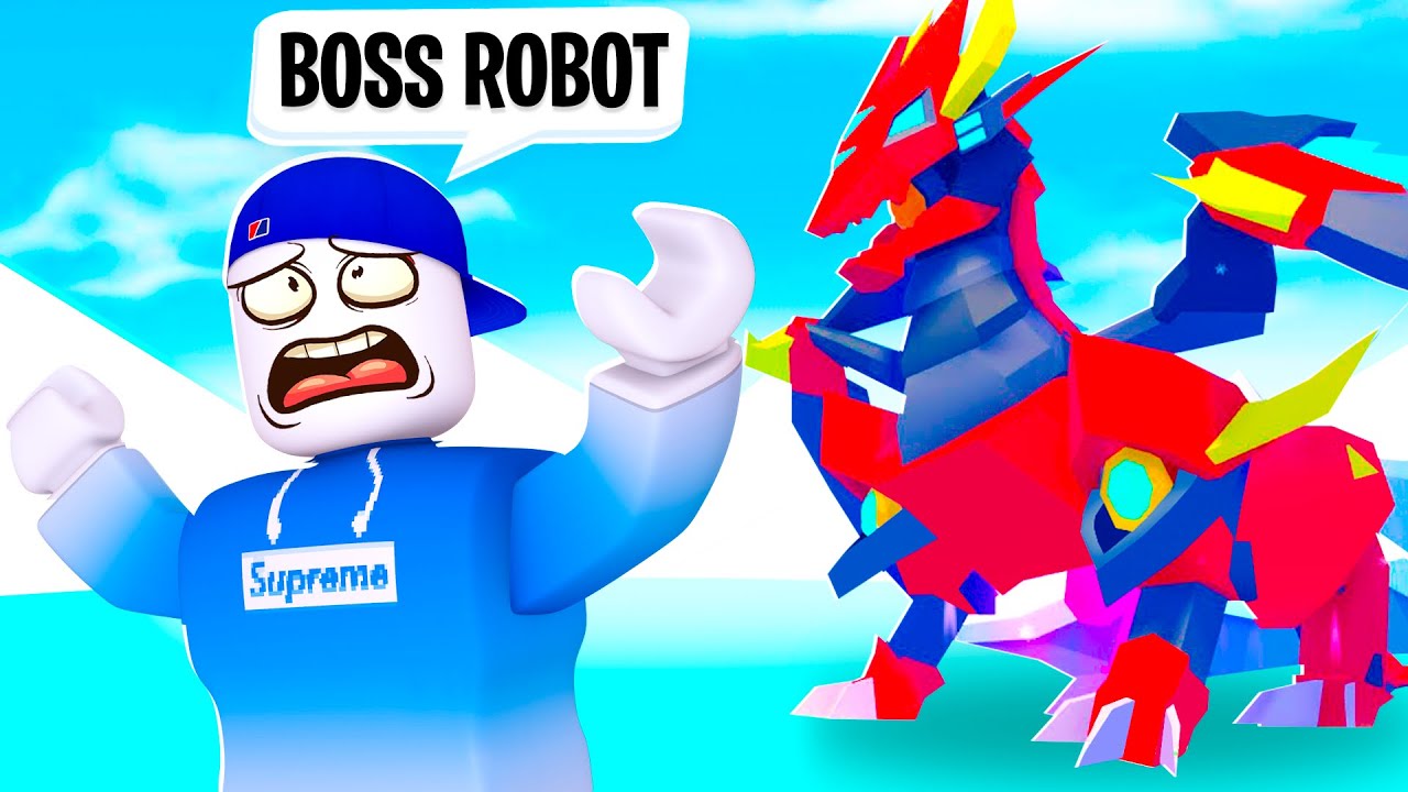 ich besiege den 10.000.000 Boss Roboter in Roblox! - YouTube