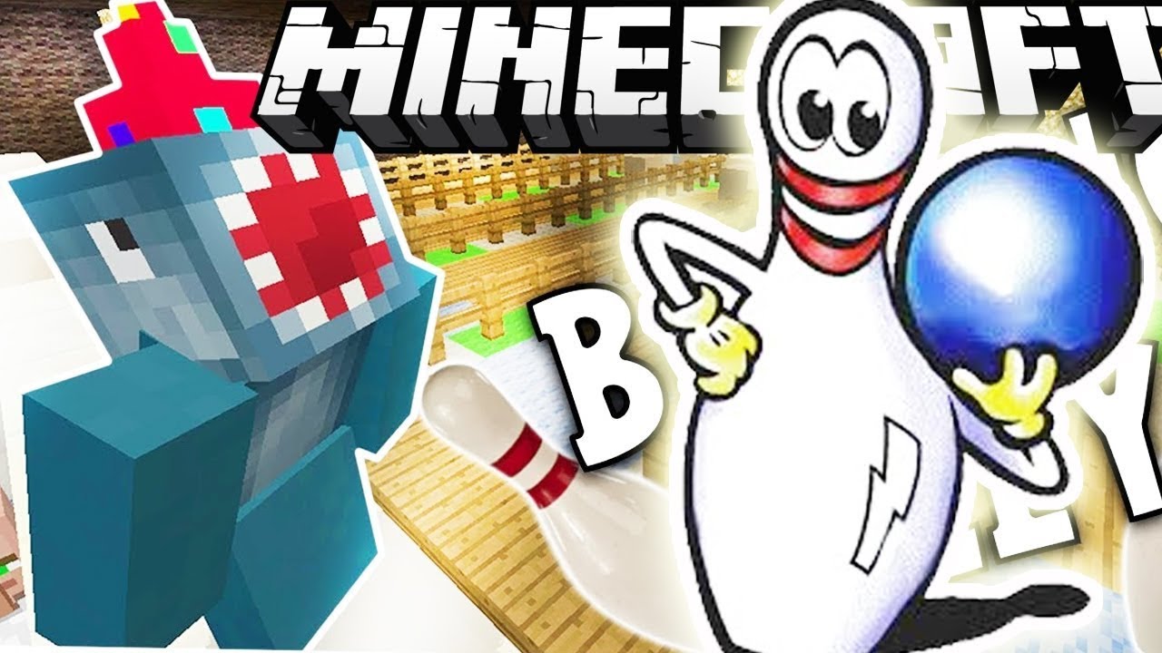 TDM Minecraft - GRAVITY GUN BOWLING ALLEY!! Custom Mod Adventure DanTDM ...