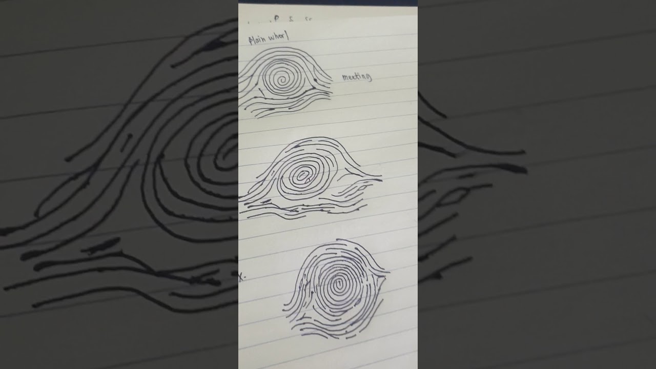 Ridge Tracing of a Whorl Pattern (filipino) - YouTube