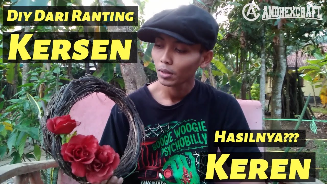 Cara Membuat Ranting Dekorasi Lingkaran / Wreath Flowers || Rustic ...