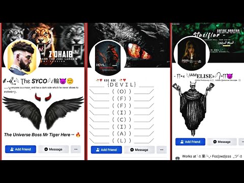 😱Creat Unique Symbol Bio| Stylish Long Name Facebook Account| Facebook ...
