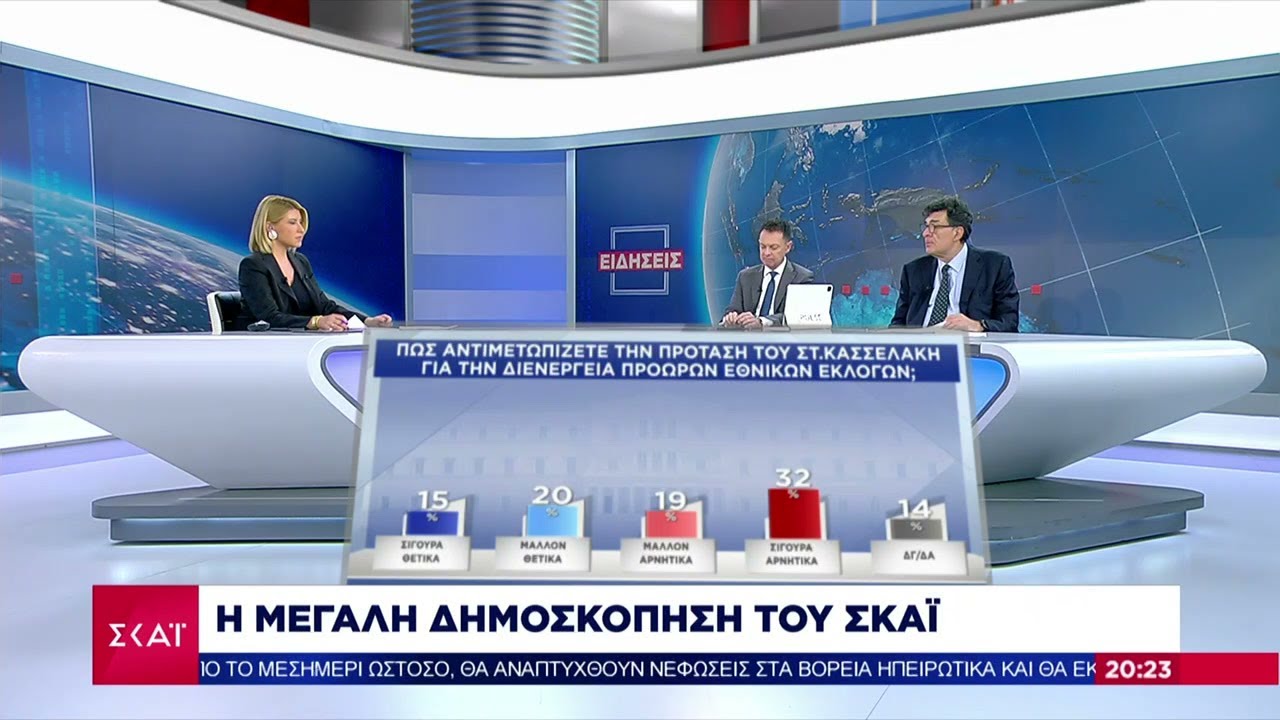 Η Μεγάλη Δημοσκόπηση του ΣΚΑΪ | Ειδήσεις Βραδινό Δελτίο | 03/04/2024 ...