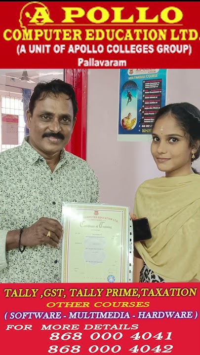 STUDENT TESTIMONY APOLLO COMPUTER EDUCATION PALLAVARAM - YouTube