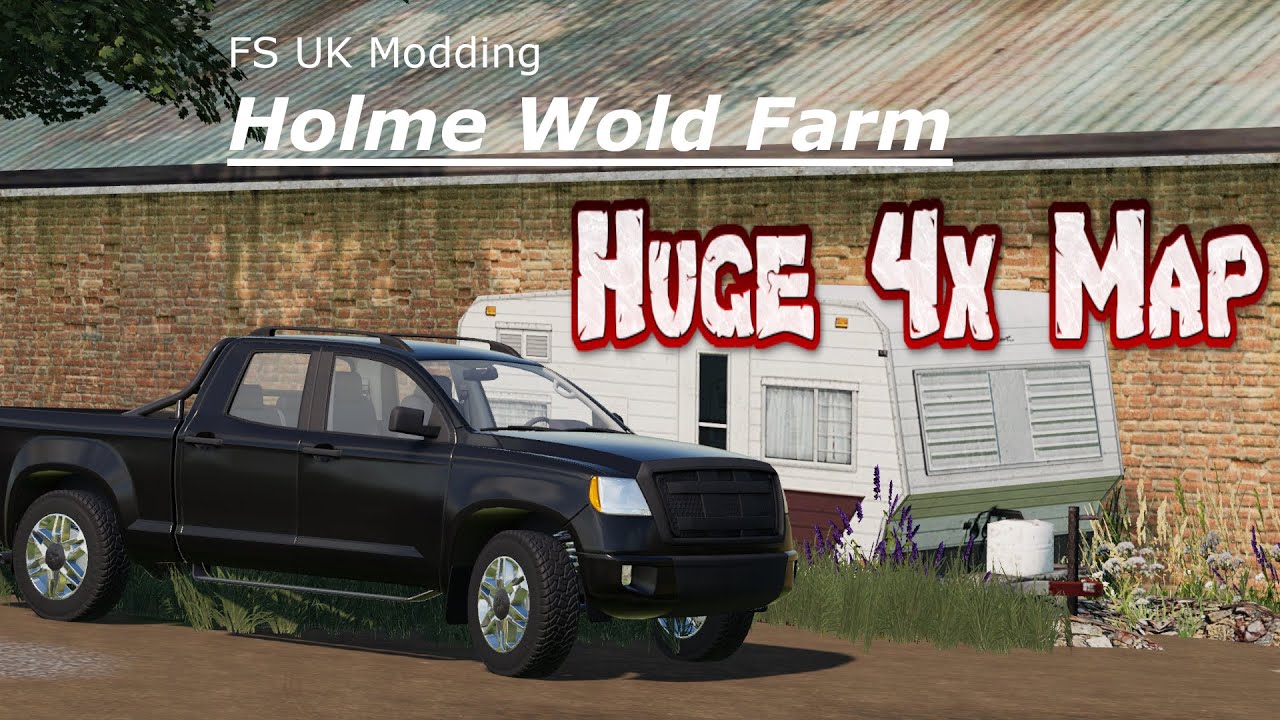 Holme Wold Farm FS UK Modding Huge 4x map farming simulator 19 - YouTube