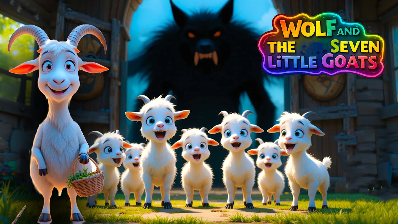 Wolf And The Seven Little Goats | Bedtime Stories | English Cartoons ...
