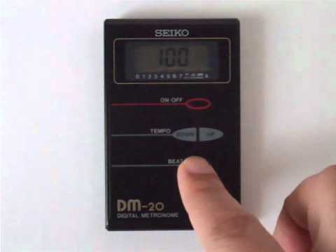 Metronome SEIKO dm-20 - YouTube