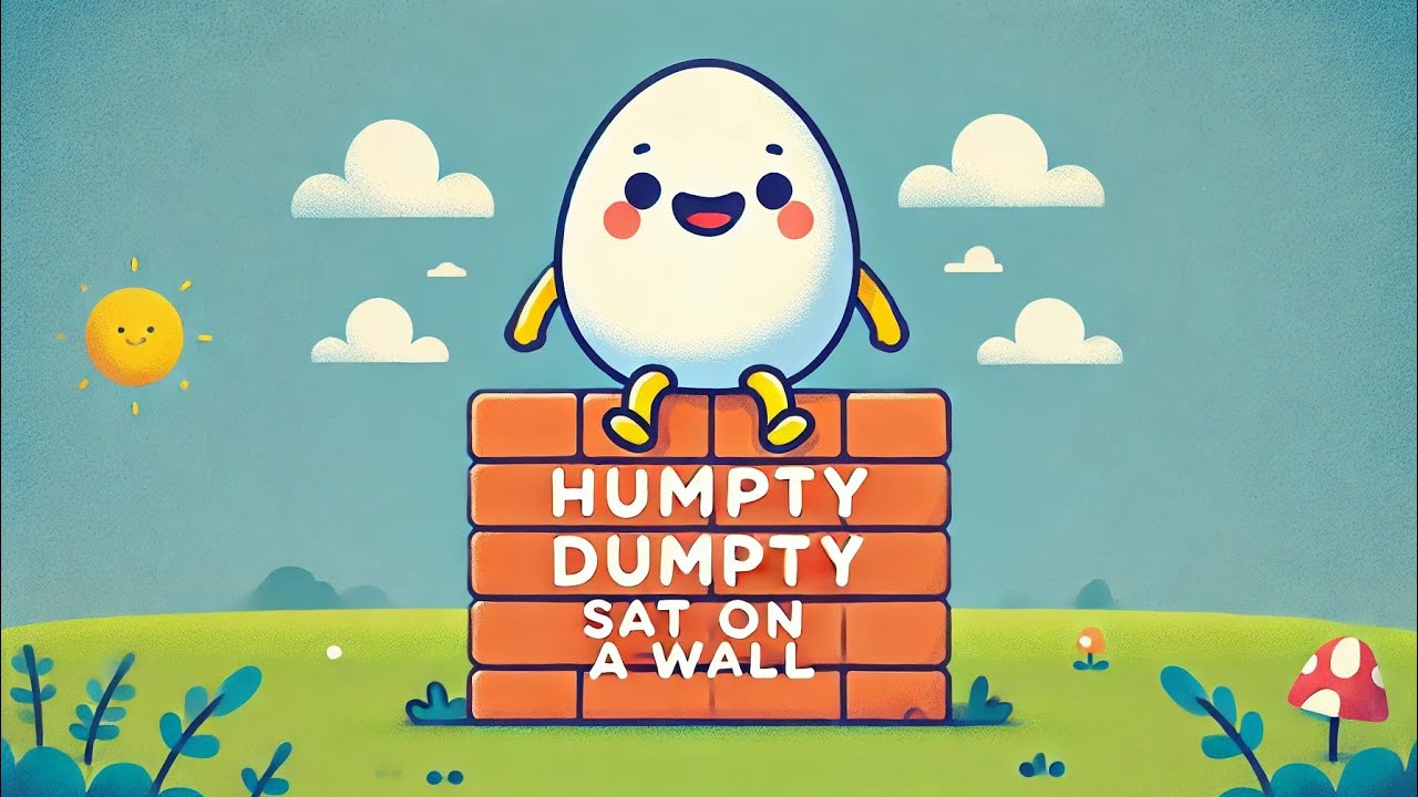 Humpty Dumpty Sat On The Wall | Kindergarten Learning Song | Little ...