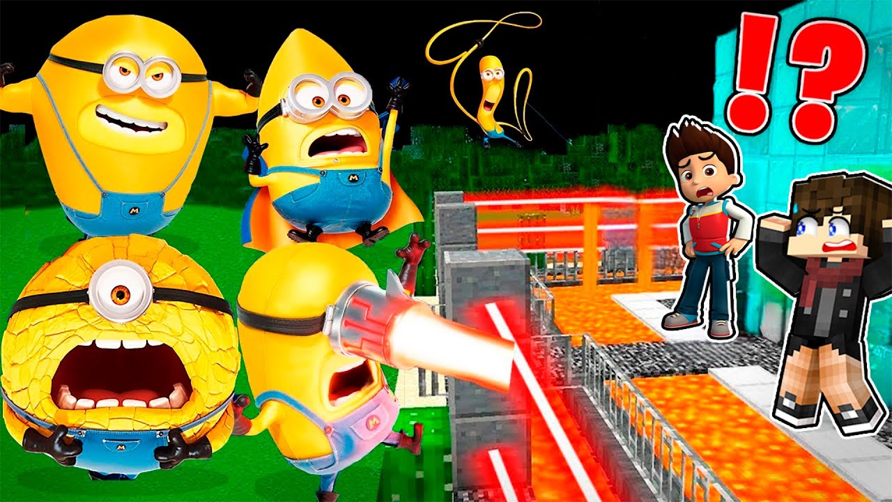 Les MINIONS nous ATTAQUE sur Minecraft ! - YouTube