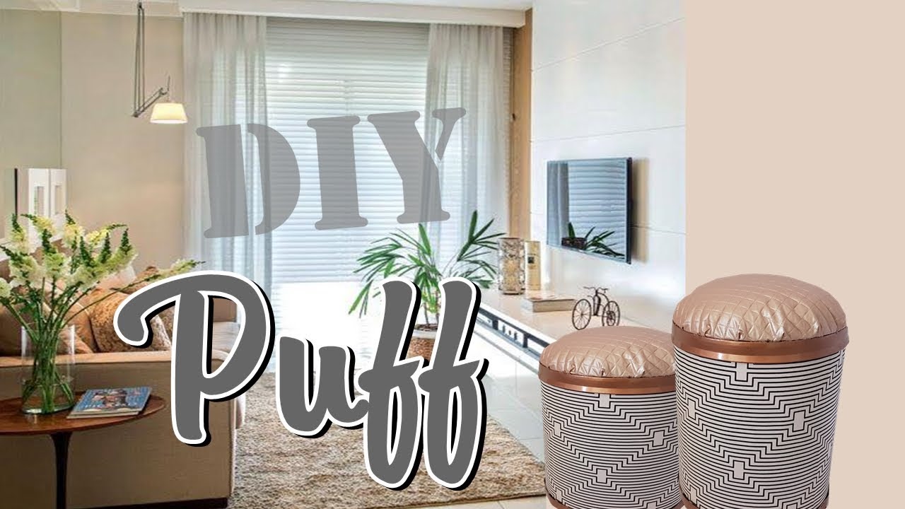 Aprenda a Fazer um PUFF com Material Reciclado | Viviane Magalhães ...