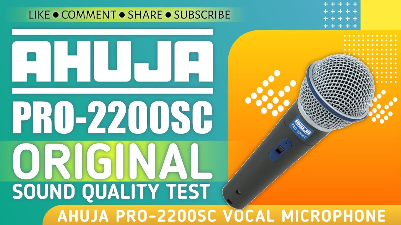 2200SC AHUJA || AHUJA PRO 2200 SC VOCAL MICROPHONE FOR SINGERS ...