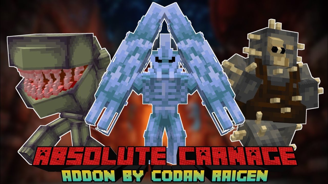 New Monsters Mod Minecraft Bedrock - Absolute Carnage Addon V0.1.0 ...