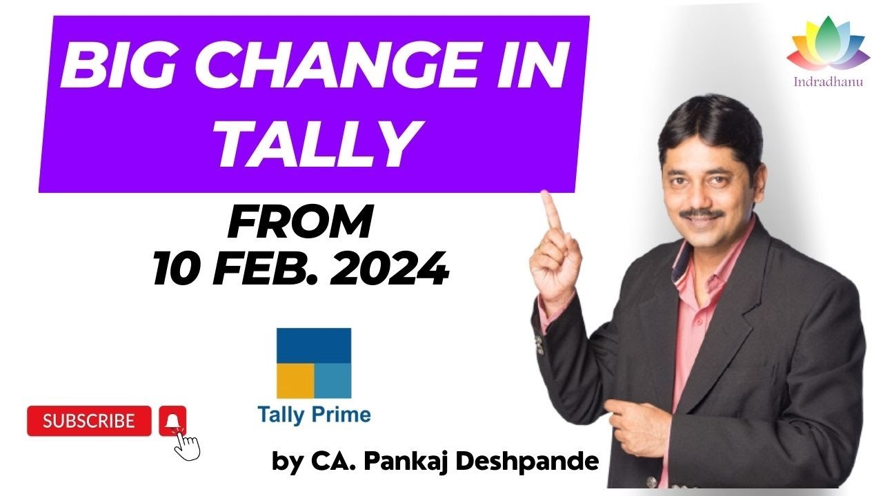 Big Change in Tally From 10.2.2024 !! | Update for all Tally Users ...
