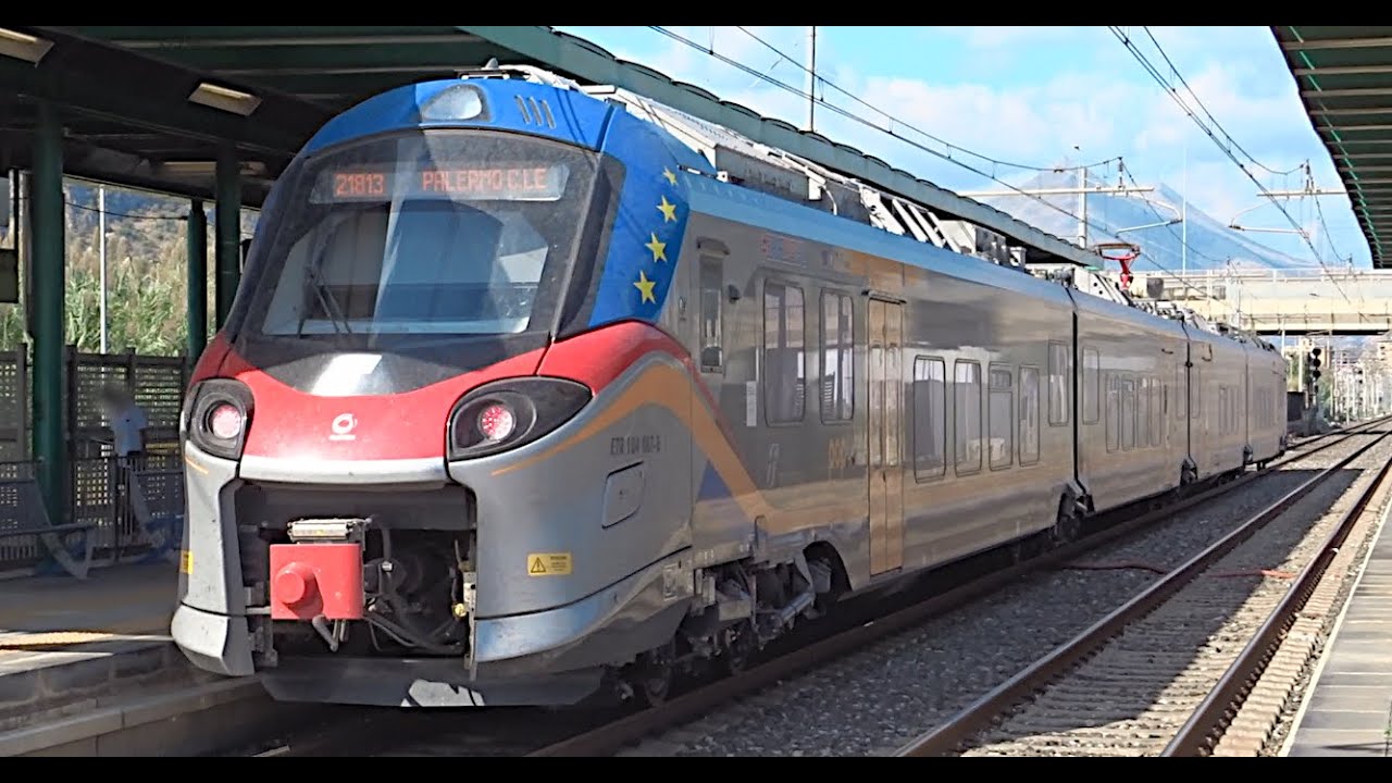 [HD - Treni] ETR 104.087 "POP ♪♪♪"+Treno Regionale 21813 Trenitalia in ...