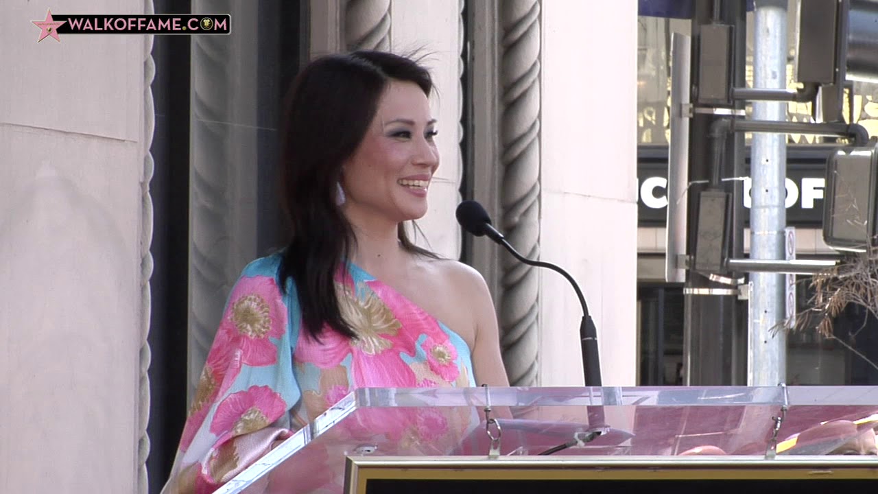 ACTRESS LUCY LIU HONORED WITH HOLLYWOOD WALK OF FAME STAR - YouTube