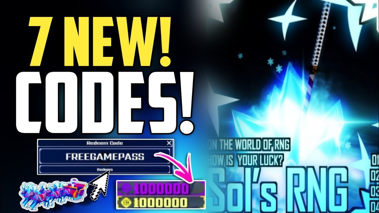 *NEW* ALL SOL'S RNG WORKING ROBLOX! CODES IN 2025 - SOL'S RNG CODES - Codes Sol's Rng - YouTube