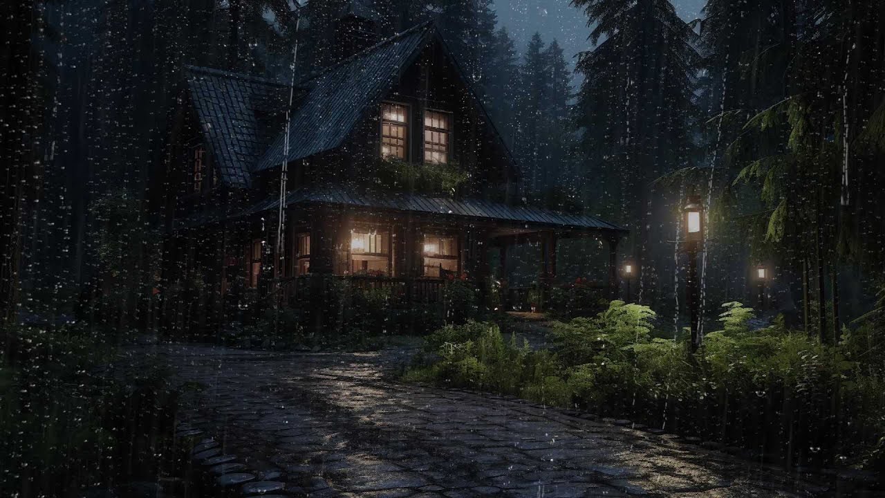 Unexpected Rain In The Night, Fall Asleep In 5 Minutes - Relaxing Rain ...