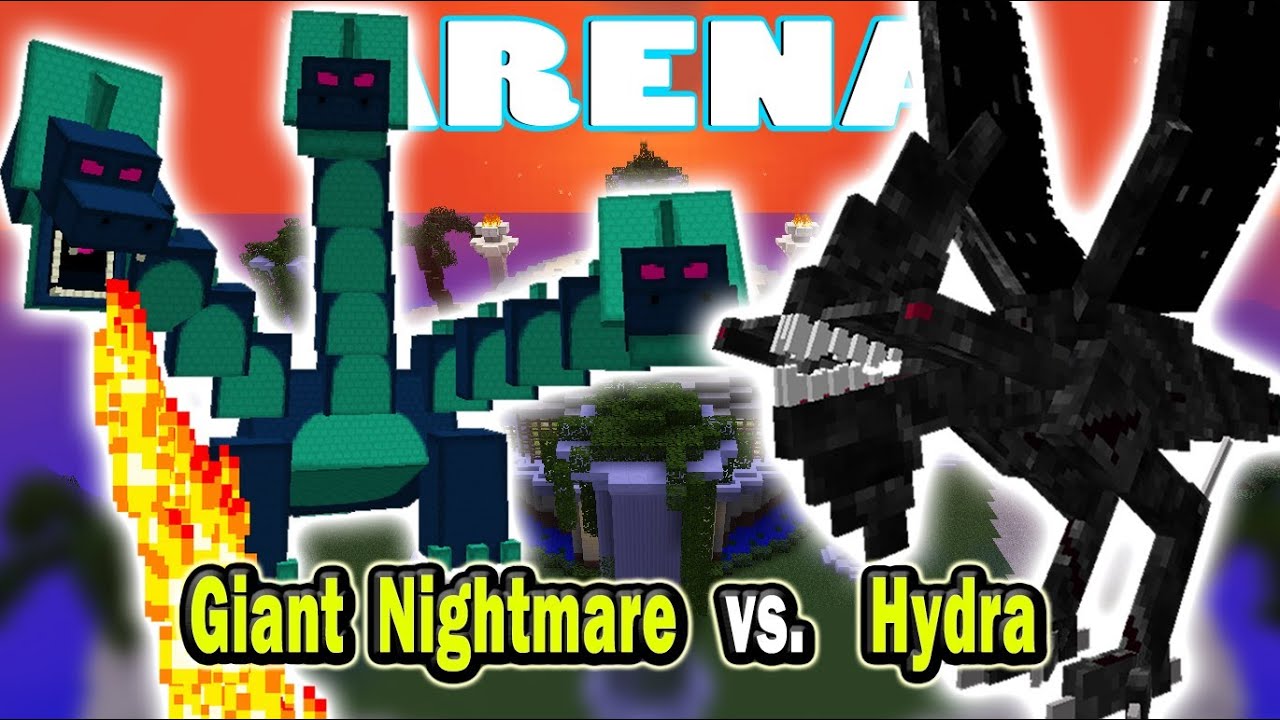 Minecraft Arena Battle Giant Nightmare vs. Hydra - YouTube
