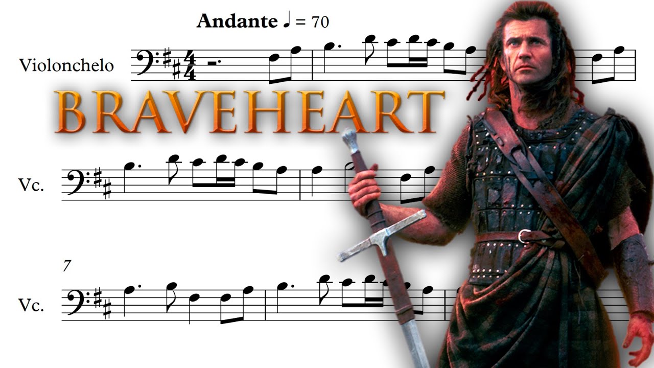 Braveheart Theme Song Cello Solo by Stephan Bookman - YouTube