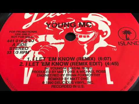 Young MC - Let 'em Know (Matt Dike Promo Remix) 1990 - YouTube