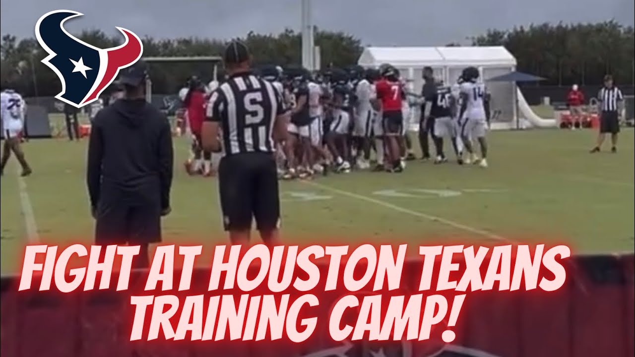 Houston Texans FIGHT At Training Camp! - YouTube