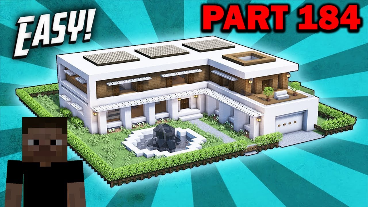Minecraft: Easy Mansion House Tutorial (Part 184) - YouTube