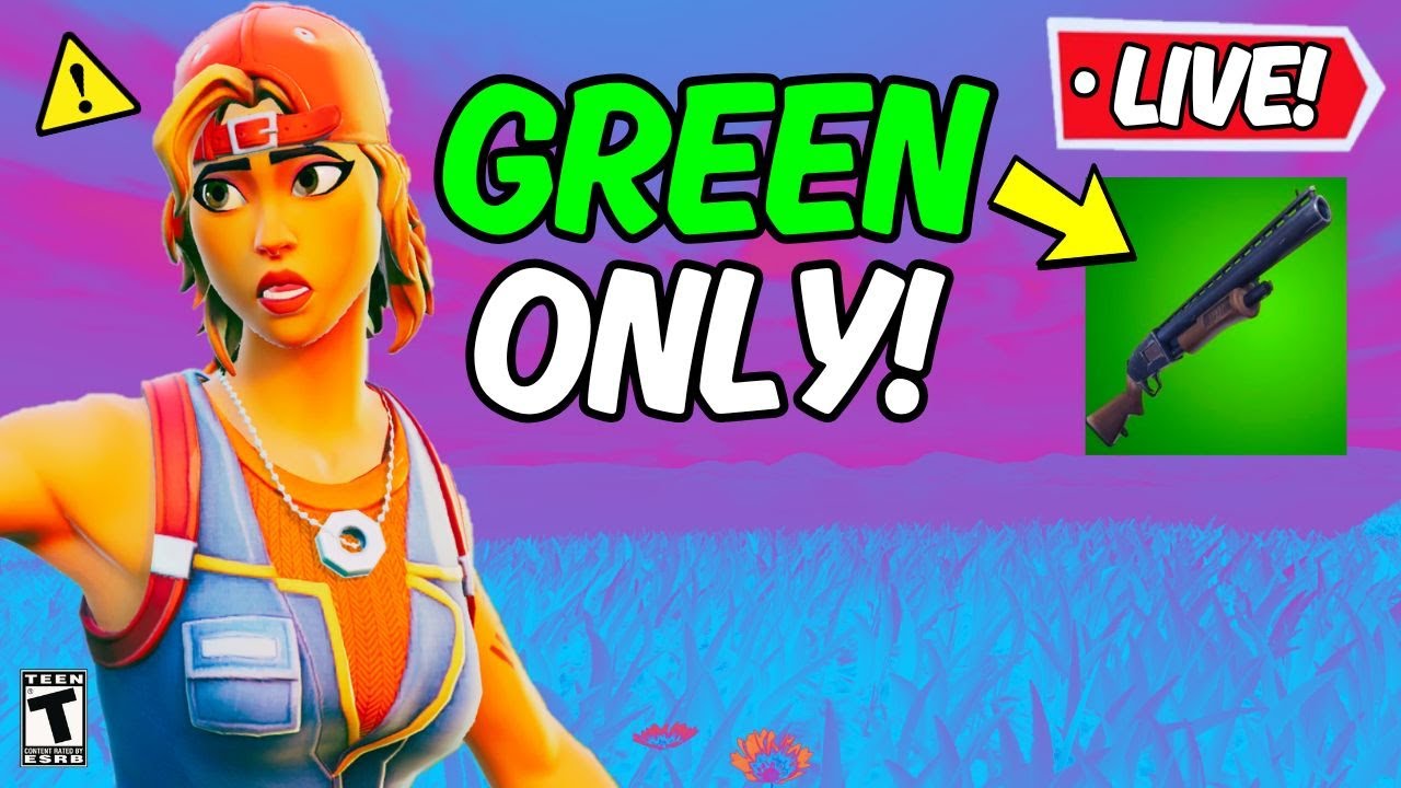 🔴LIVE | SEASON 2 "GREEN" WEAPONS ONLY CHALLENGE! (FORTNITE CHAPTER 6 ...