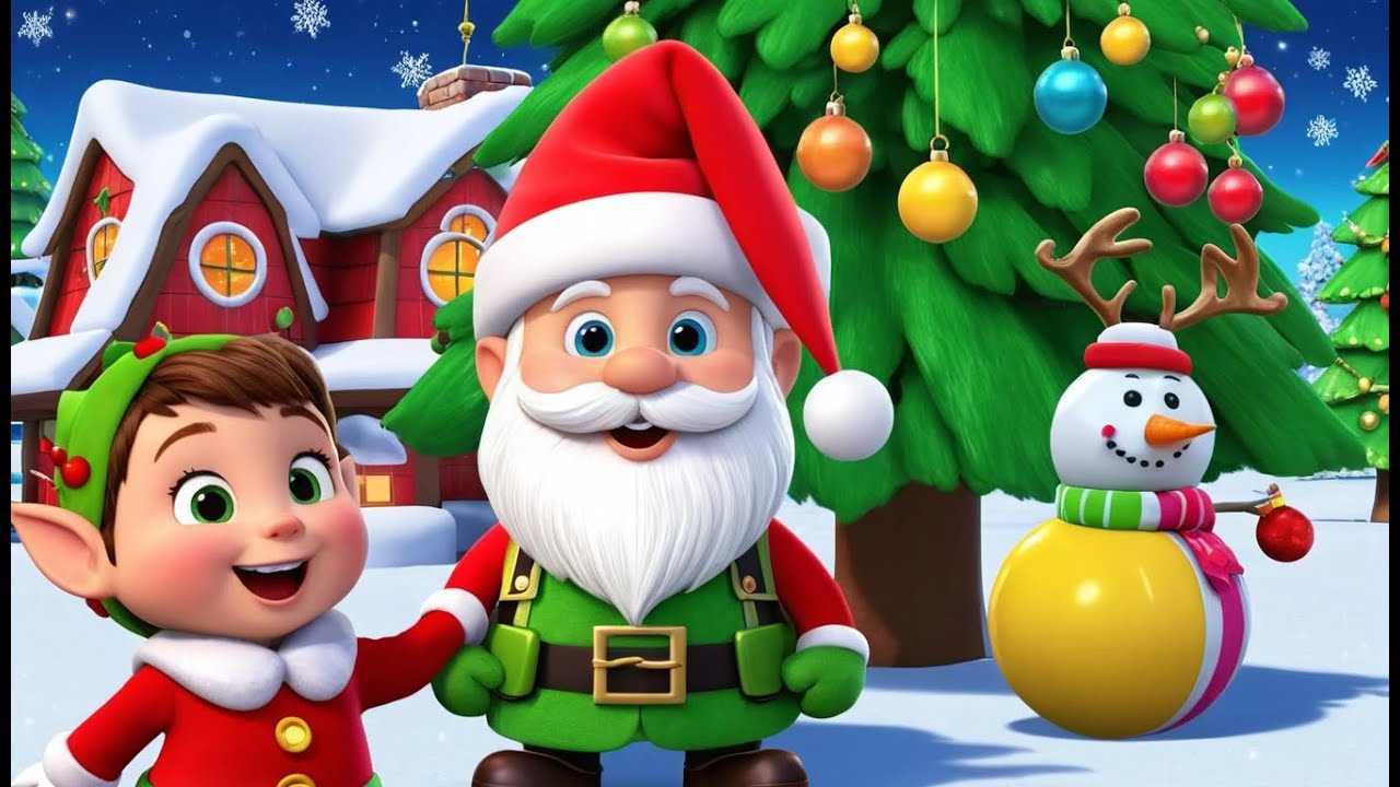 Jingle Bells, Christmas Joy Everywhere 🔔🎄 | 3D Animated Nursery Rhyme ...