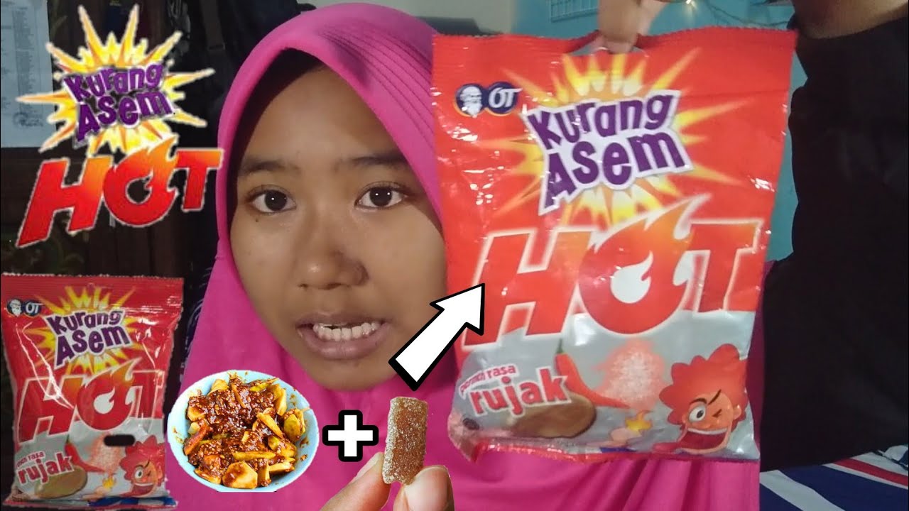 Cobain Pedes Unik PERMEN KURANG ASEM HOT Rasa Rujak Manis - YouTube