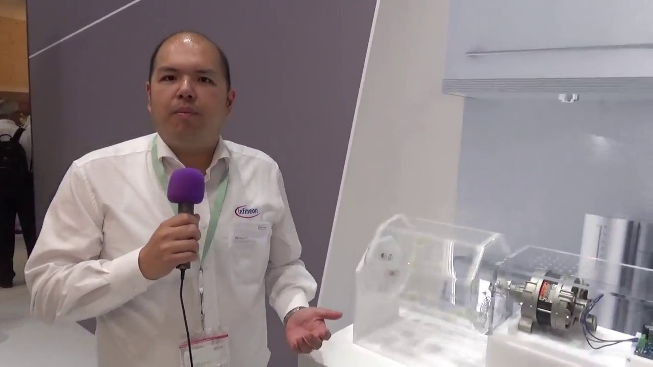 Infineon demonstrates their latest IPM for motor control at PCIM - YouTube
