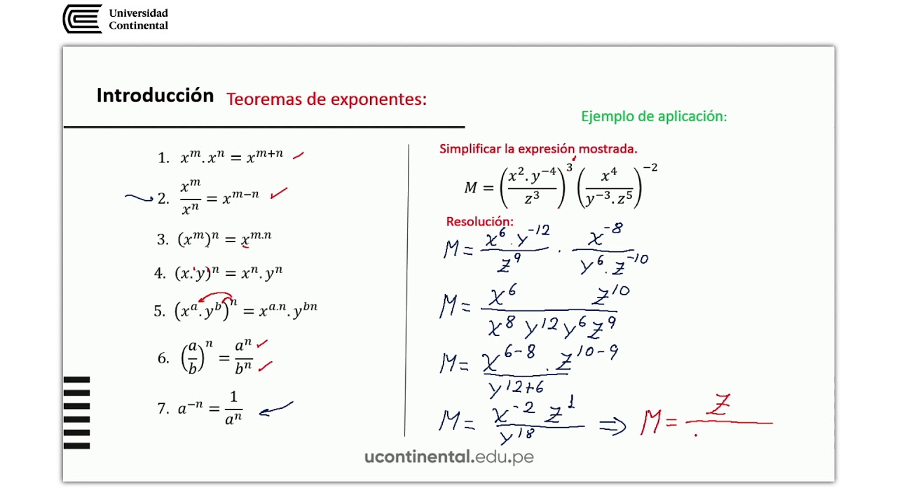 Teoría de Exponentes - YouTube