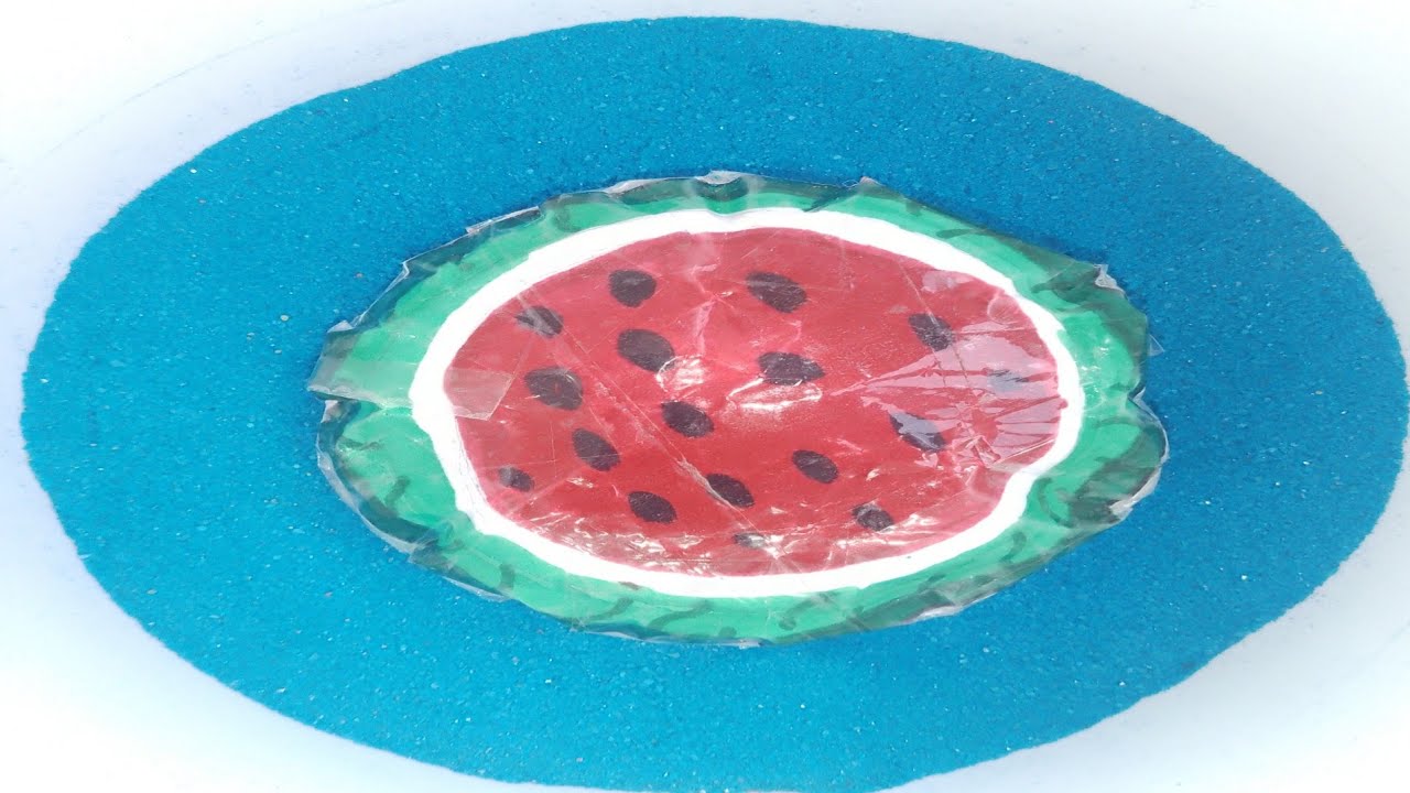 watermelon squishy #how to make squishy - YouTube