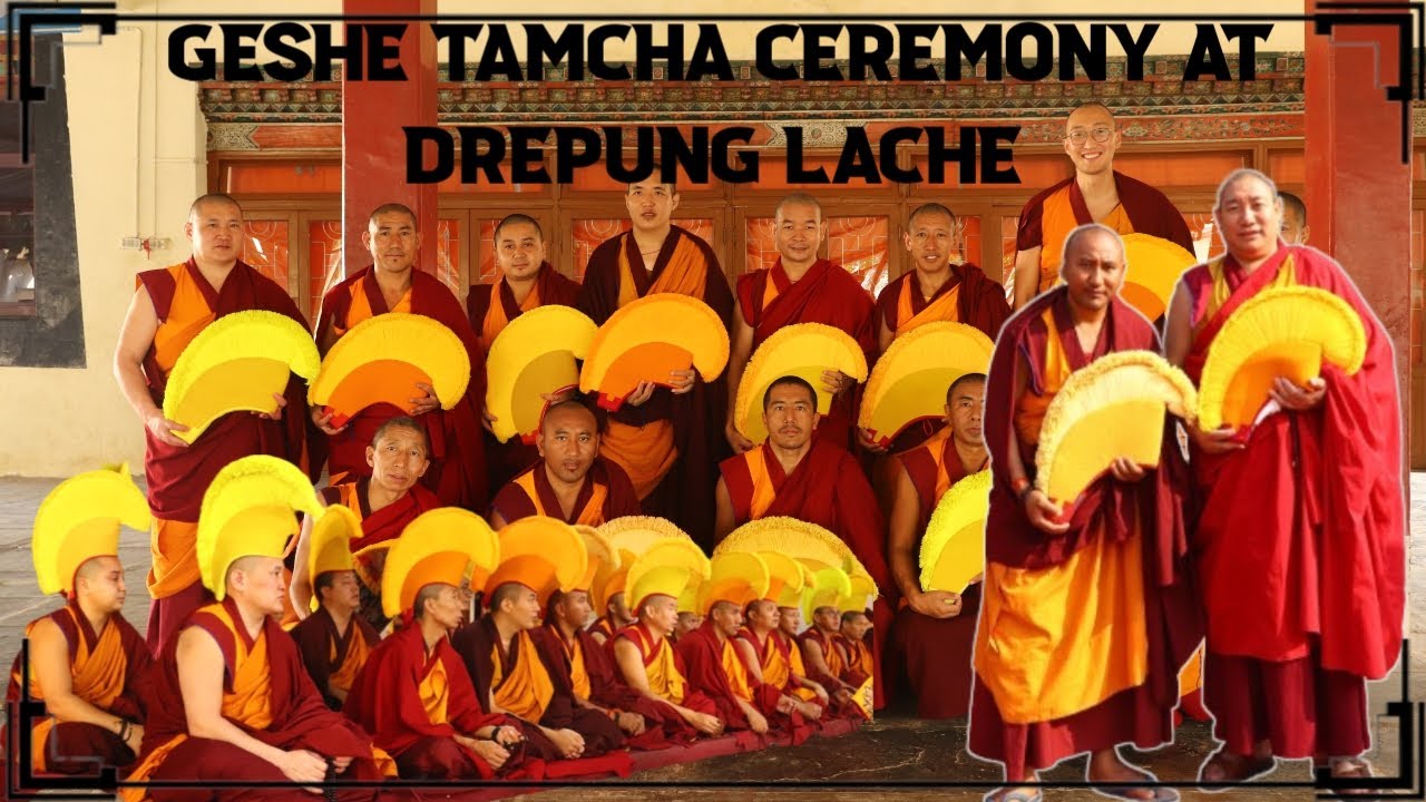 Geshe Tamcha Ceremony at Drepung Lache || Geshe tsultrim Yarphal ...