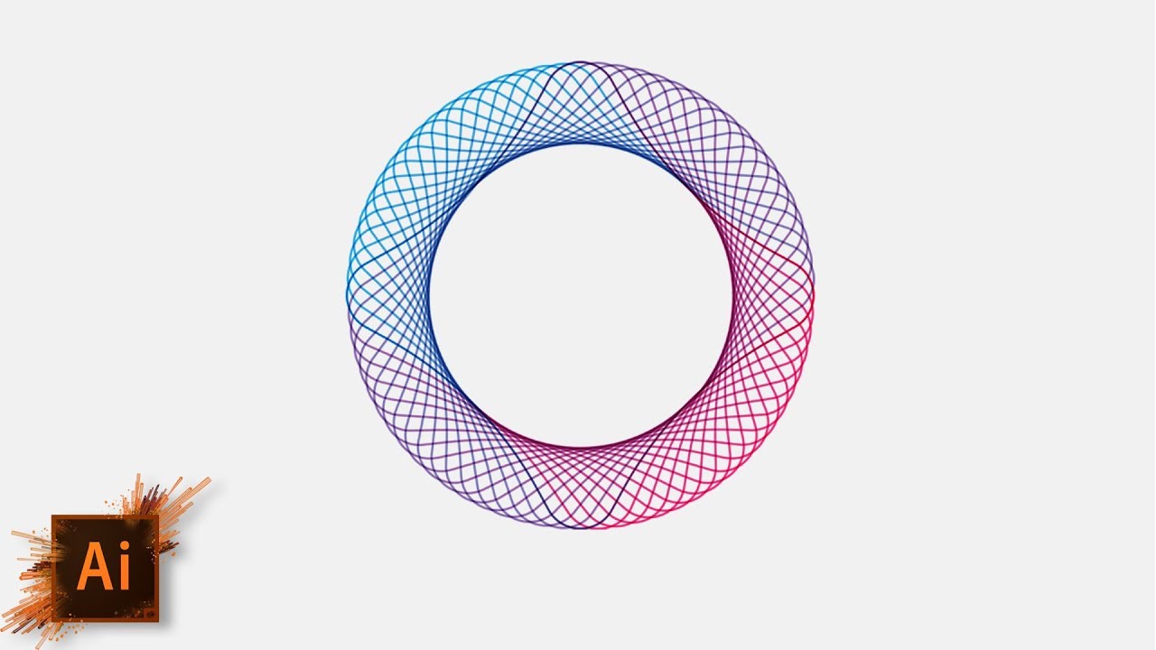 Create the Spirograph Effect in Illustrator - YouTube