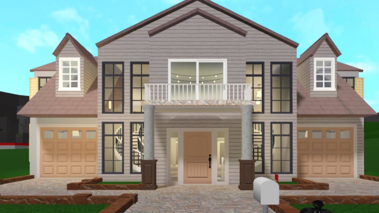 Speed build in bloxburg (inspiration by anix) - YouTube