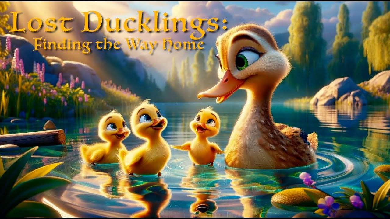 LOST DUCKLINGS / finding the way home / children's tale - YouTube