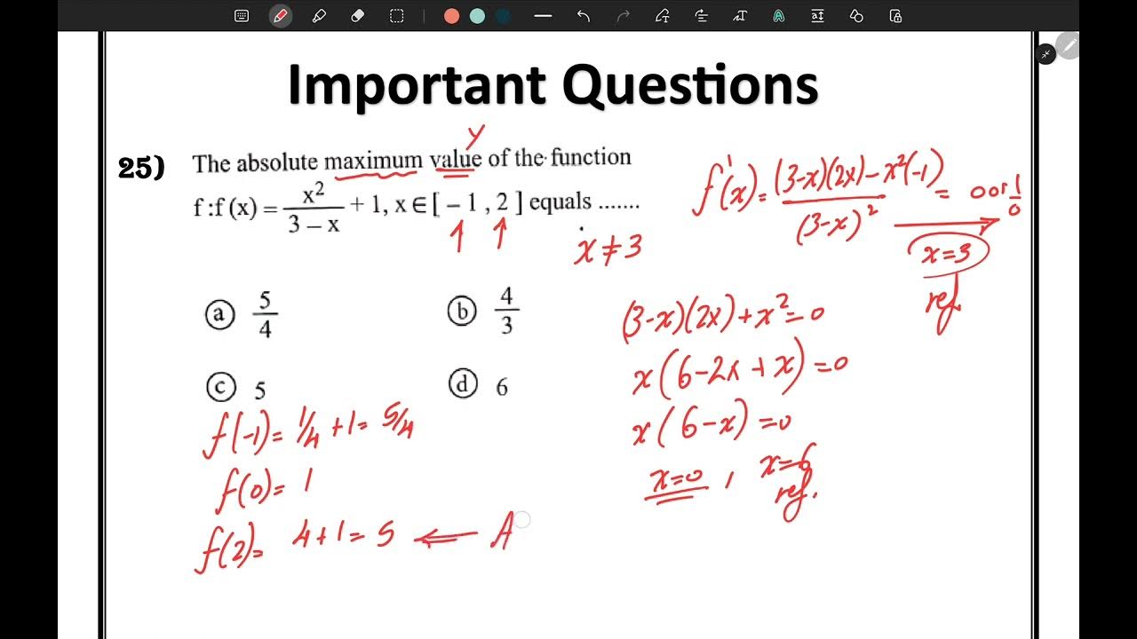 Revision Calculus part 2 - YouTube