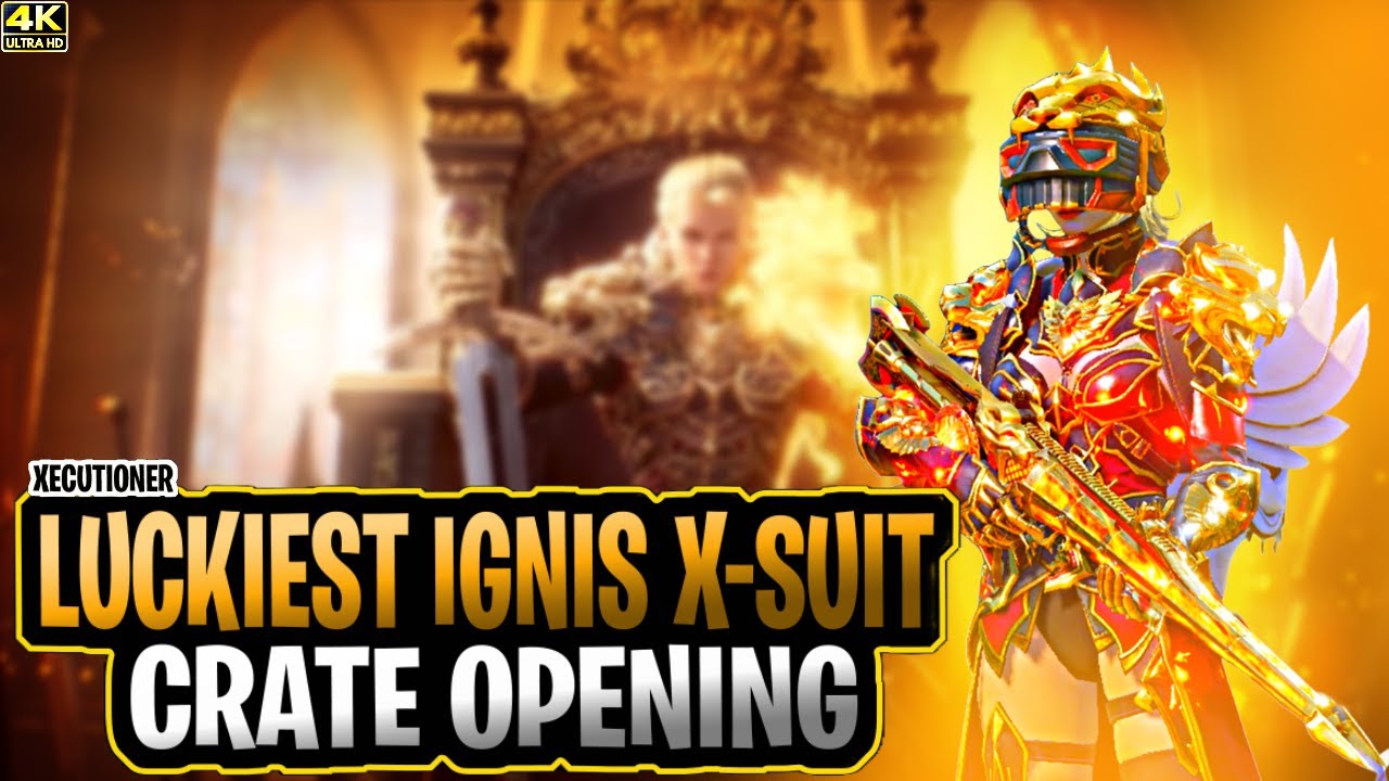 Luckiest Ignis X-Suit Crate Opening | Scorching Blessing Upgradable AMR ...