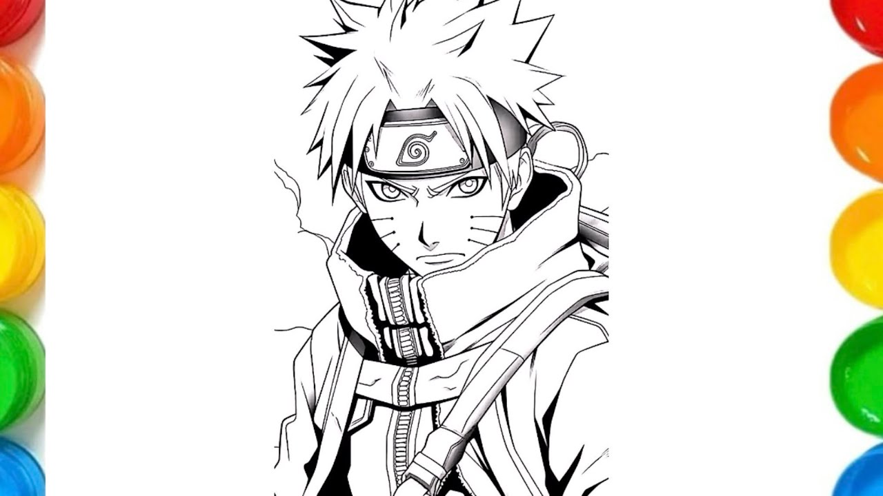 Colouring Naruto| Naruto Uzumaki|Easy Step By Step Coloring|Speed ...