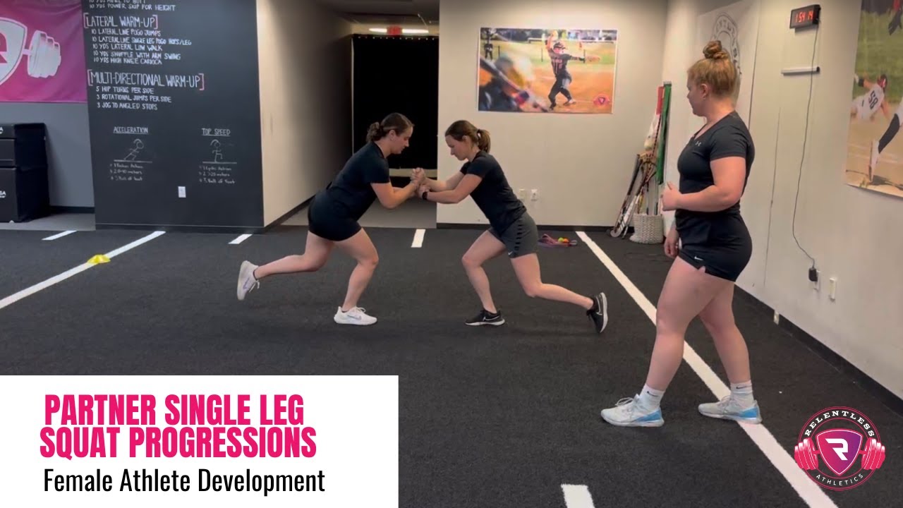 Partner Single Leg Squat Progressions - YouTube