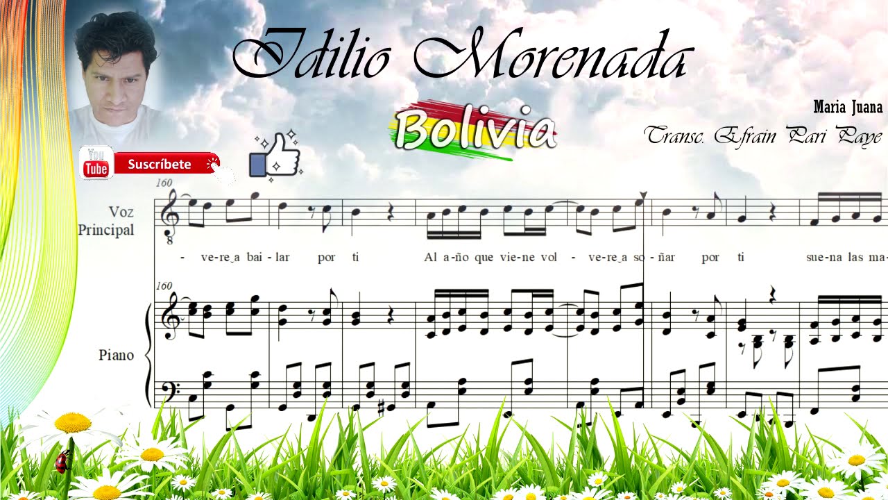 Idilio Piano y voz princ. Transcripción Efrain Pari Paye - YouTube