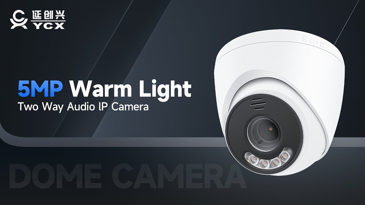 YCX 5MP Warm Light Two Way Audio IP Camera - YouTube