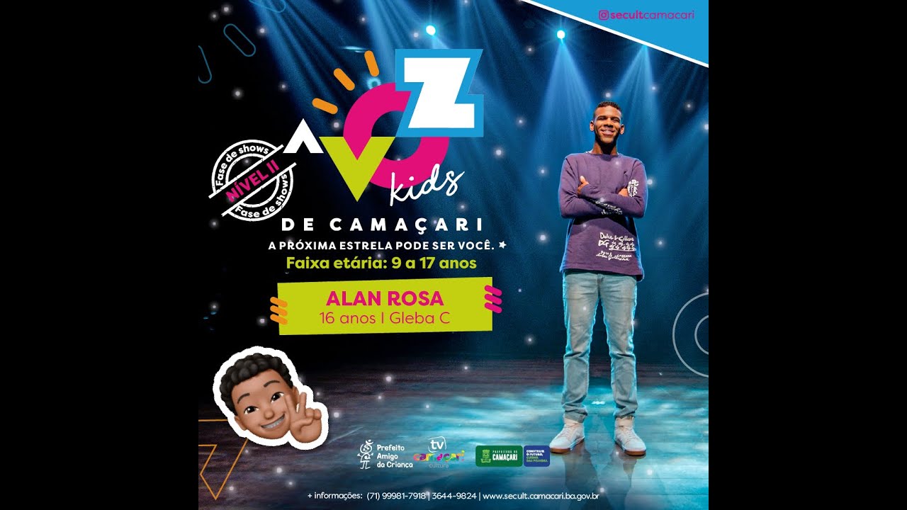 A Voz de Camaçari Kids - Final - Alan Rosa - YouTube
