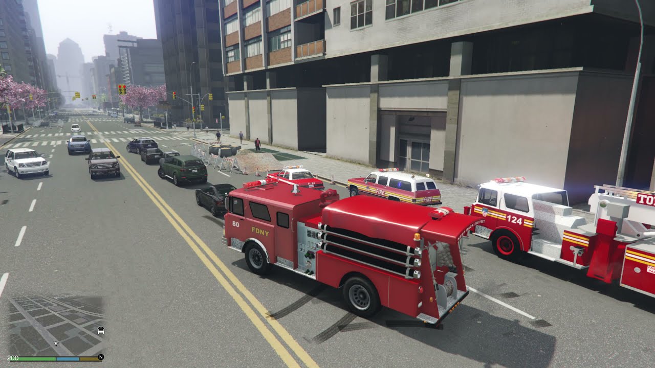 GTA 5 - FDNY Mack CF test Drive - YouTube