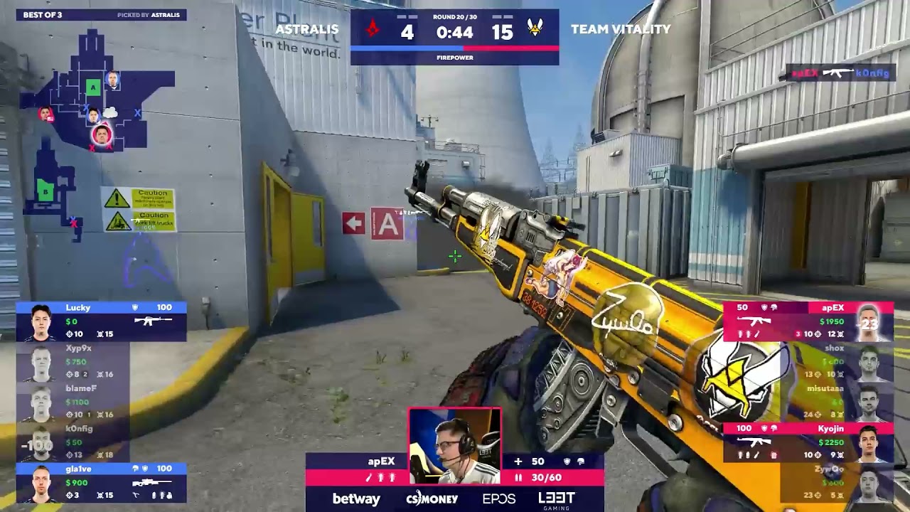 apEX turning the round for vitality with 4k | Astralis Vs Vitality ...