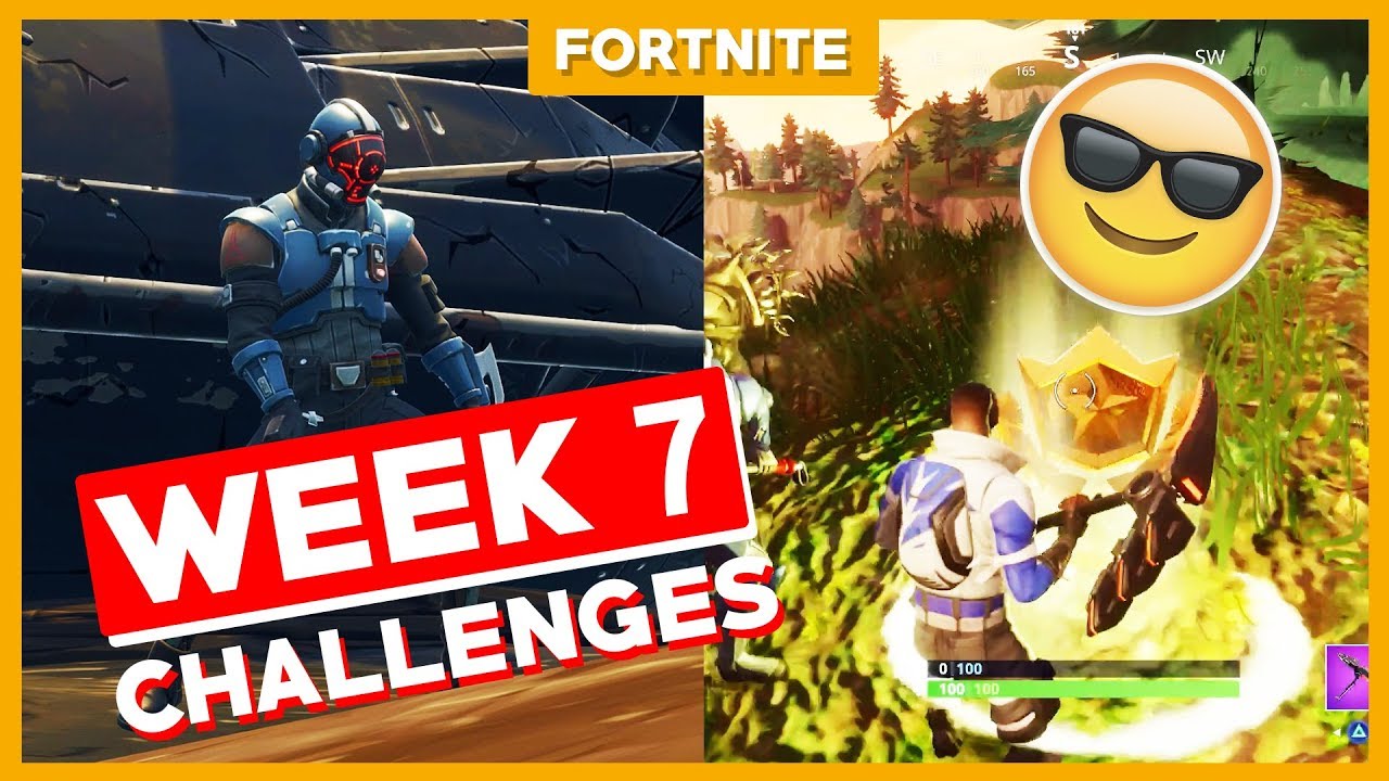 ALLE WEEK 7 CHALLENGES + BLOCKBUSTER! - Fortnite - YouTube