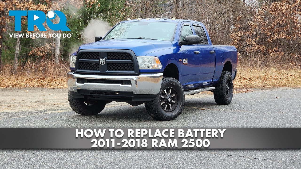 How to Replace Battery 2011-2018 Ram 2500 - YouTube