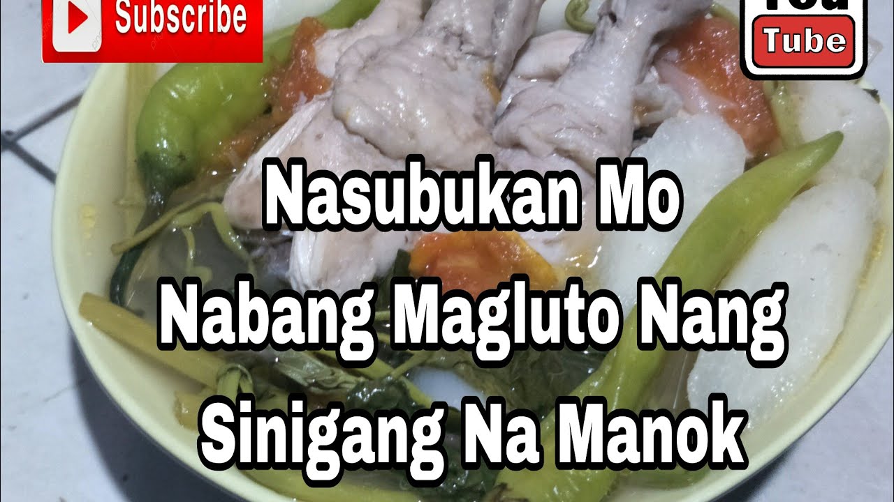 How To Cook Chicken Sinigang With Radish In Easy Way / Filipino Recipes ...